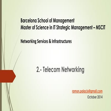 Mscict ns&i telecom networking | PPT