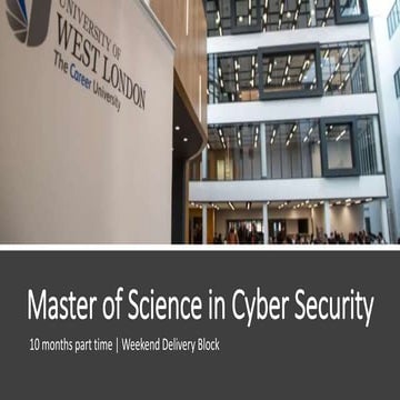 Master of Science in Cyber Security | PPTX