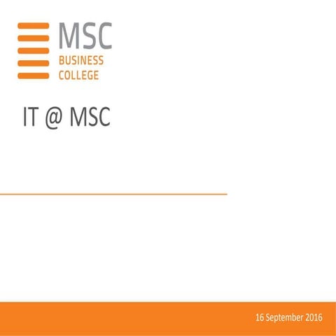 Msc it | PPTX