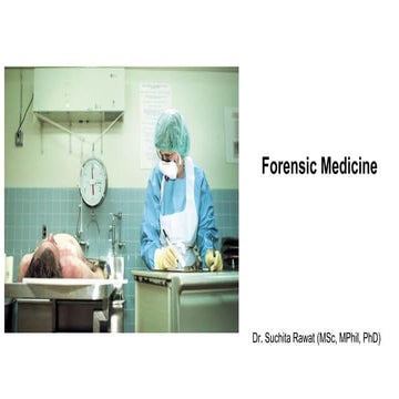 FORENSIC MEDICINE - STAGES OF DEATH | PPTX