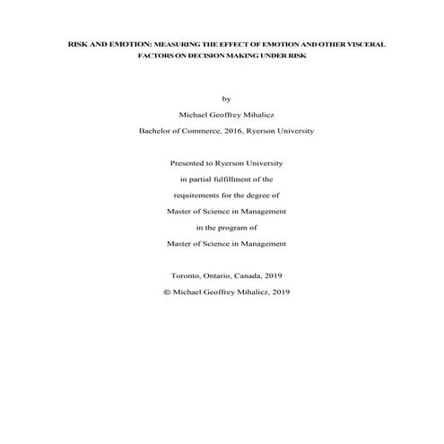 MScM Thesis | PDF