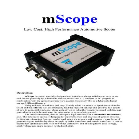 Mscope brochure EN | PDF