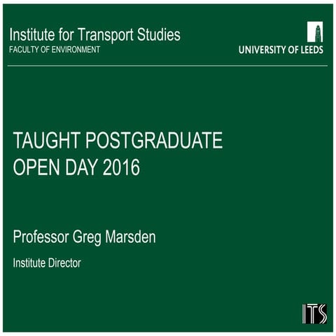Postgraduate Open Day 2016 | PPT