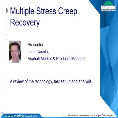 MSCR Method, Testing & Analysis | PPT