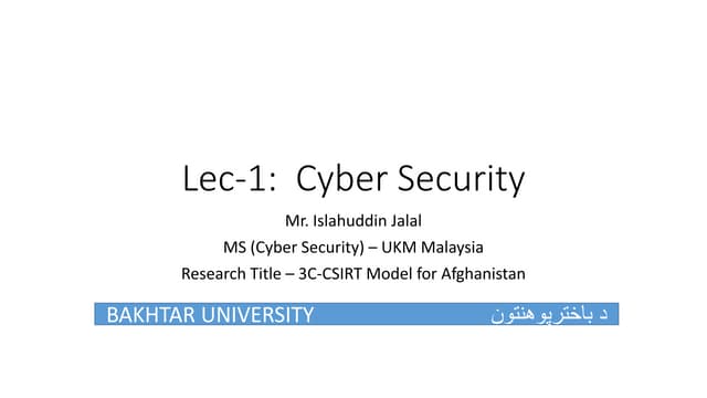 Cyber Security Lec 1 Ppt