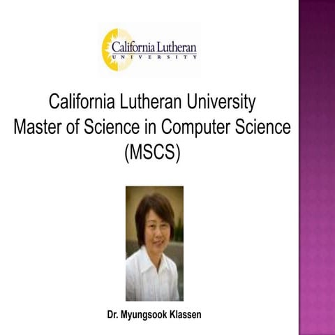 Mscs General Introduction | PPT