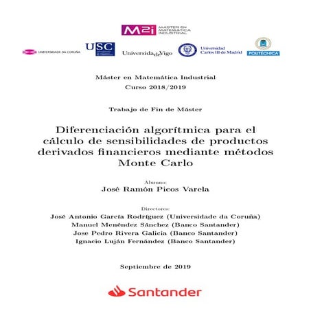 Algorithmic Differentiation For The Calculation Of Sensitivities Of Financial Derivative 