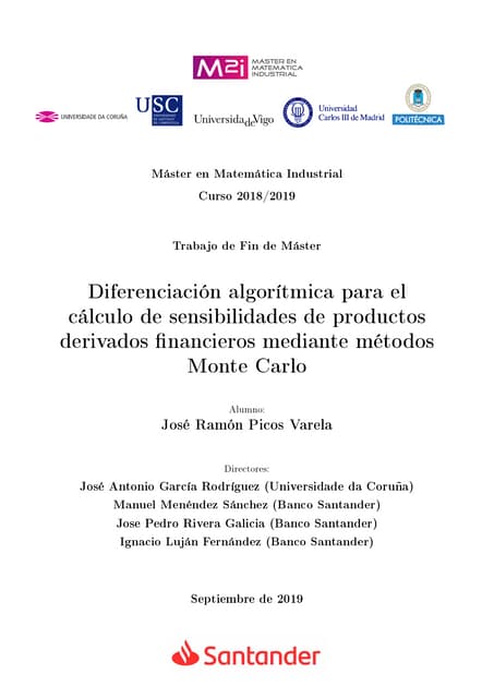 Algorithmic Differentiation For The Calculation Of Sensitivities Of Financial Derivative