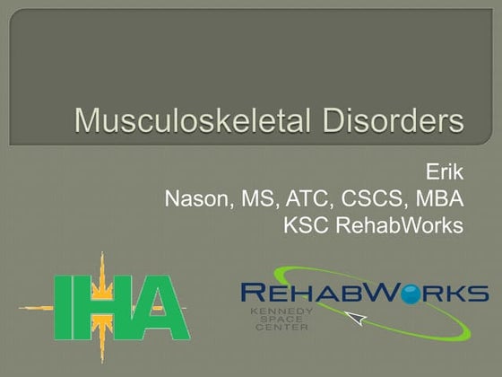 Musculoskeletal System Disorders | PPT