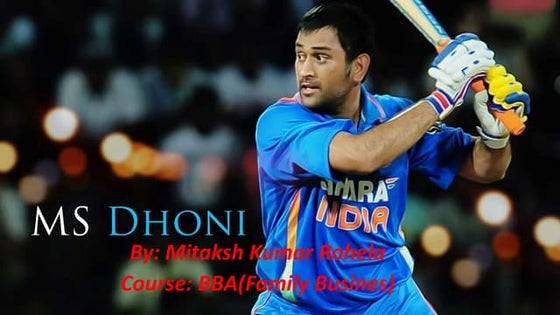 Ms dhoni | PPT