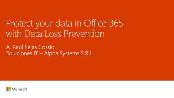 Deep dive into Microsoft Purview Data Loss Prevention | PPTX | Cloud Computing | Internet
