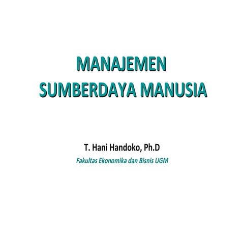 MSDM-Hani Handoko(2).ppteeeeeeeeeeeeeeeee | PPT