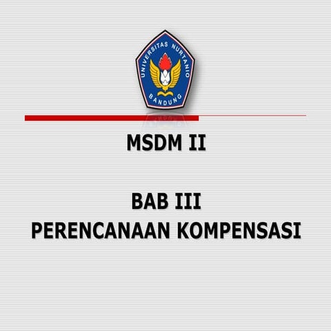 Msdm bab iii perencanaan kompensasi rev | PPT