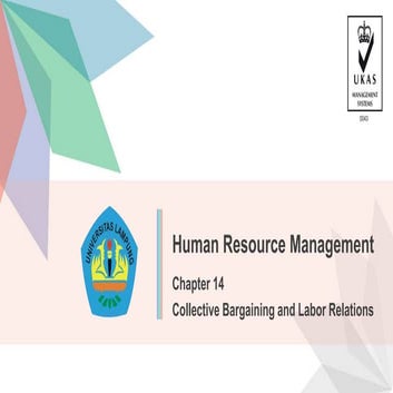 Human Resource Management Chapter 14 : Collective Bargaining and Labor Relations | PPTX