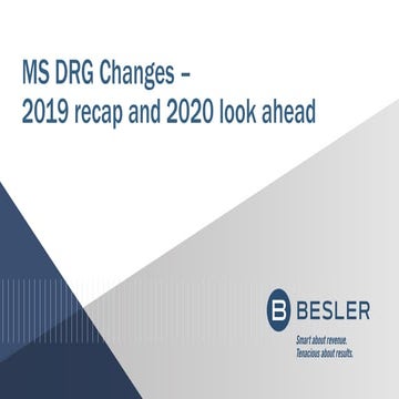 MS DRG Changes for 2020 | PDF
