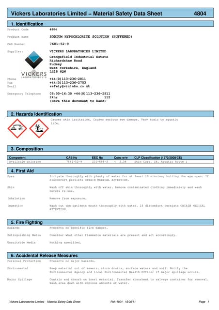 1. Poly-electrolyte-chemical MSDS.pdf | First Aid | Injuries