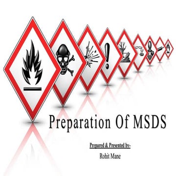 MSDS Presentation | PPSX
