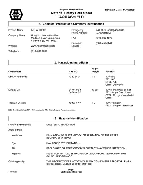 MSDS OF CARBON DIOXIDE GAS, SAFETY PRECAUTION WHILE HANDLING CO2 | PDF