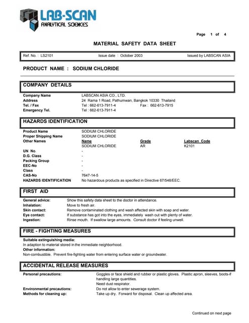 1. Poly-electrolyte-chemical MSDS.pdf | First Aid | Injuries