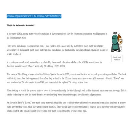 Mse math animation | PPT