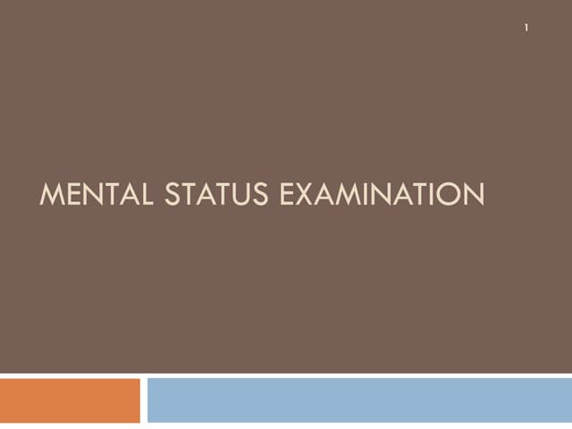Mental state examination abstract thinking, insight and judgment | PPTX
