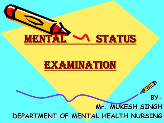 Mental state examination | PPT