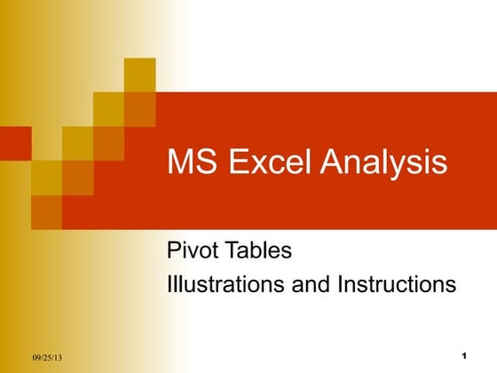 Ms excel anlysis tools project #1-simple format | PPT