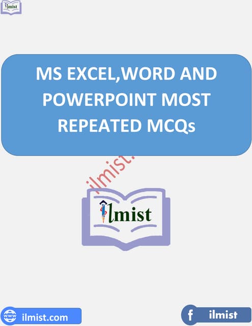 Power Point MCQ Questions and Answers (MS PowerPoint) | PDF | Desktop ...