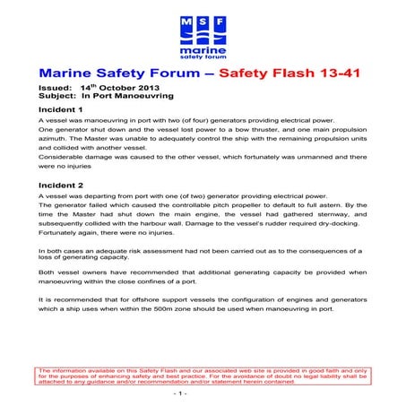 Msf safety-flash-13.09