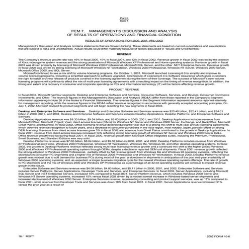 Management's Discussion and Analysis | DOC