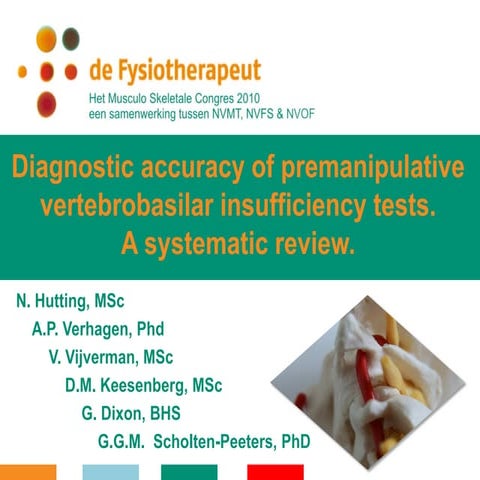 Diagnostic accuracy of premanipulative vertebrobasilar insufficiency ...