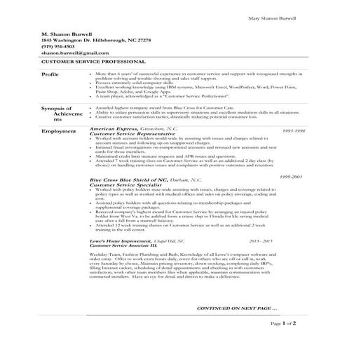 Janice franklin resume retail(1) | PDF