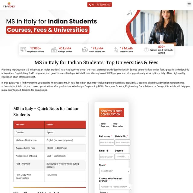 How to Study MS in Italy: Complete Student Guide | PDF