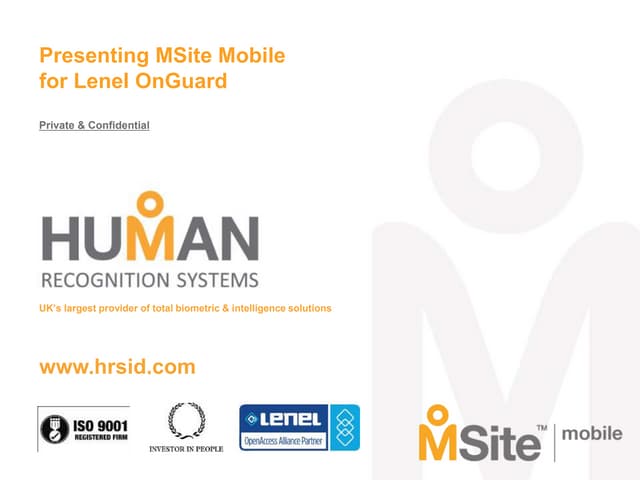 MSite mobile brochure | PDF