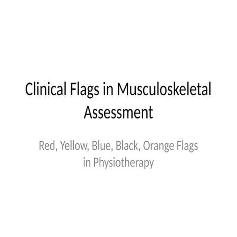 MSK_Clinical_Flags_Presentation for musculoskeletal pain.pptx
