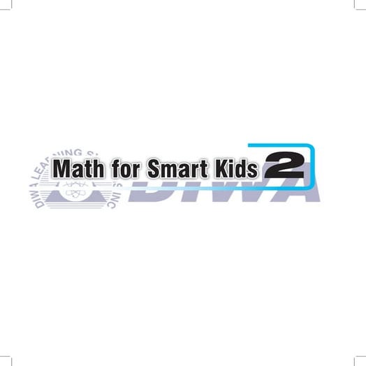 Math for Smart Kids Gr.2 | PDF