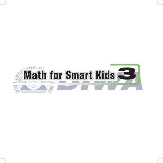 Math for Smart Kids Gr.3 | PDF