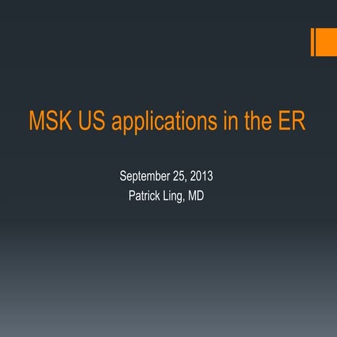Msk us applications in the er | PDF