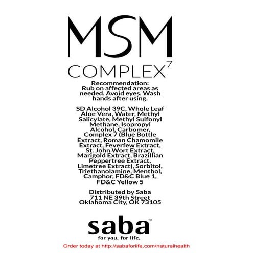 MSM Complex 7 | PDF