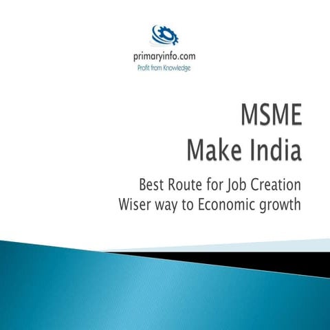 Msme | PPTX | Business | Business and Finance