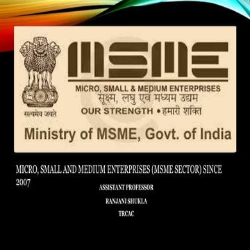 MSME 2006 | PPTX