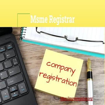 Msme registration in India | PDF