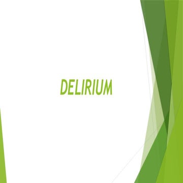 Delirium | PPTX