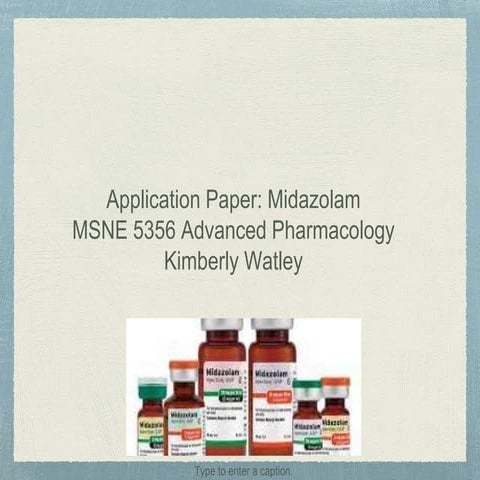 Msnc5396 adv pharm application paper powerpoint 2 | PPTX