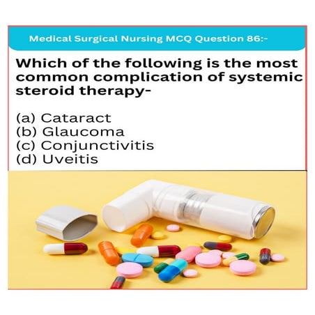 Nursing MCQ Question Set-16 for exam preparation | PDF