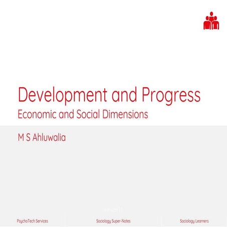 Development and Progress: Economic and Social Dimensions | PDF