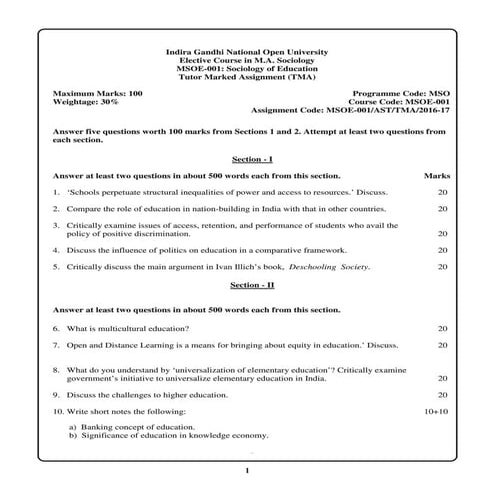 MSOE 001 paper | PDF