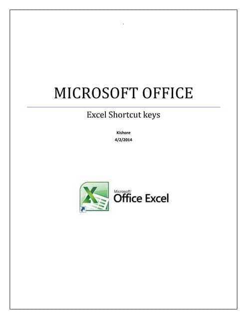 Exceljet excel shortcuts_160623 | PDF
