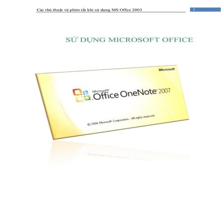 Ms office keyboard | PDF