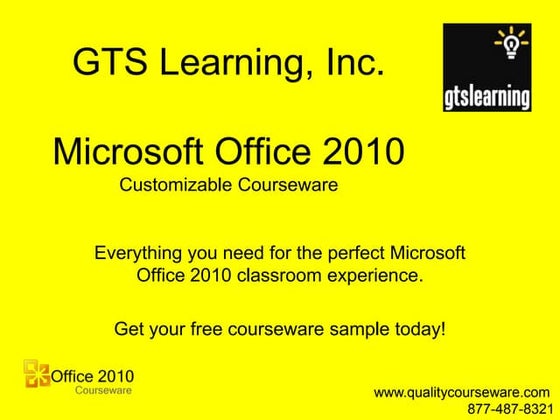 Ms office 2010 | PDF